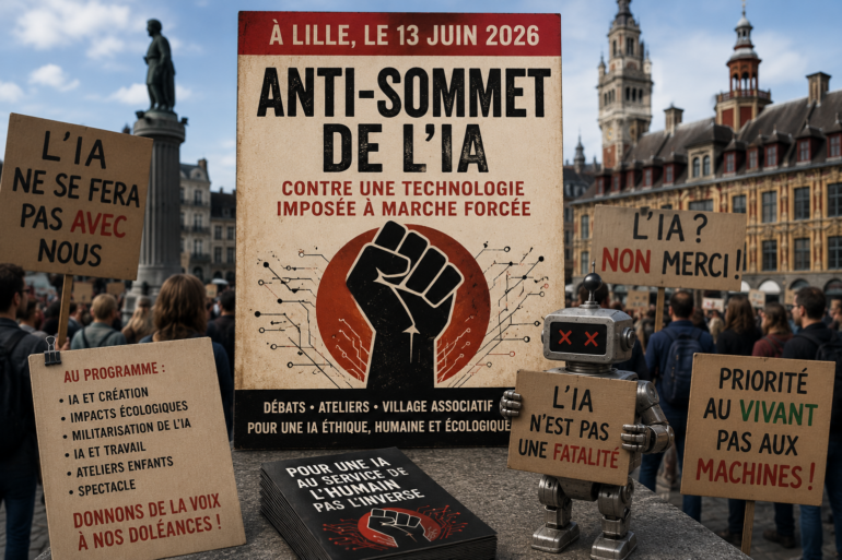 À Lille, un anti-sommet de l’IA dénonce une technologie imposée « à ...